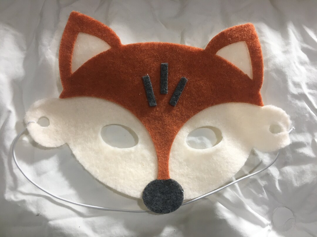 Children’s Felt Fox Mask - Etsy