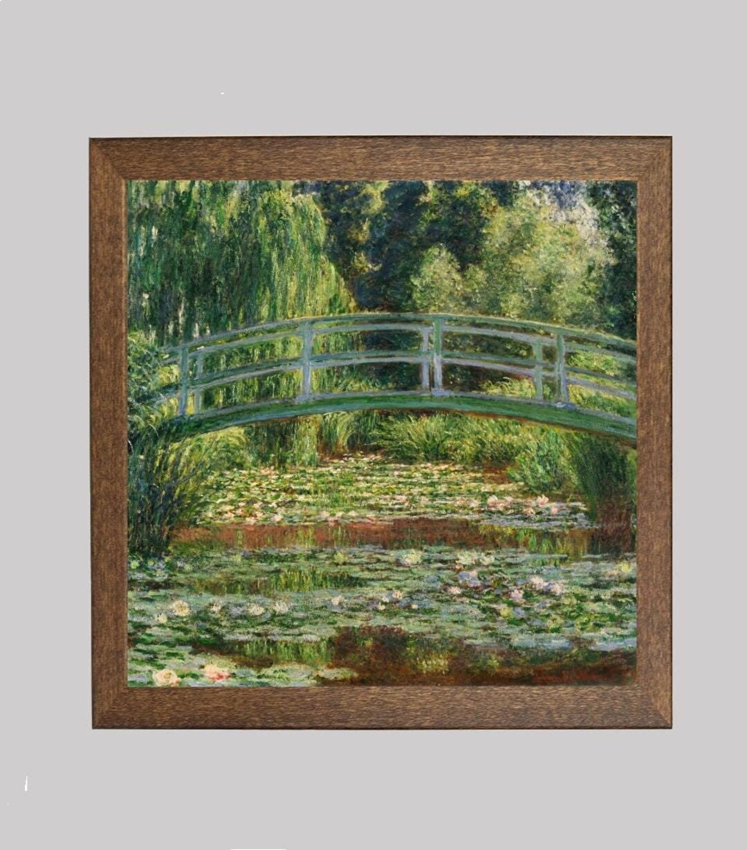 The Japanese Footbridge - A Beautiful Impressionism Painting of a ...