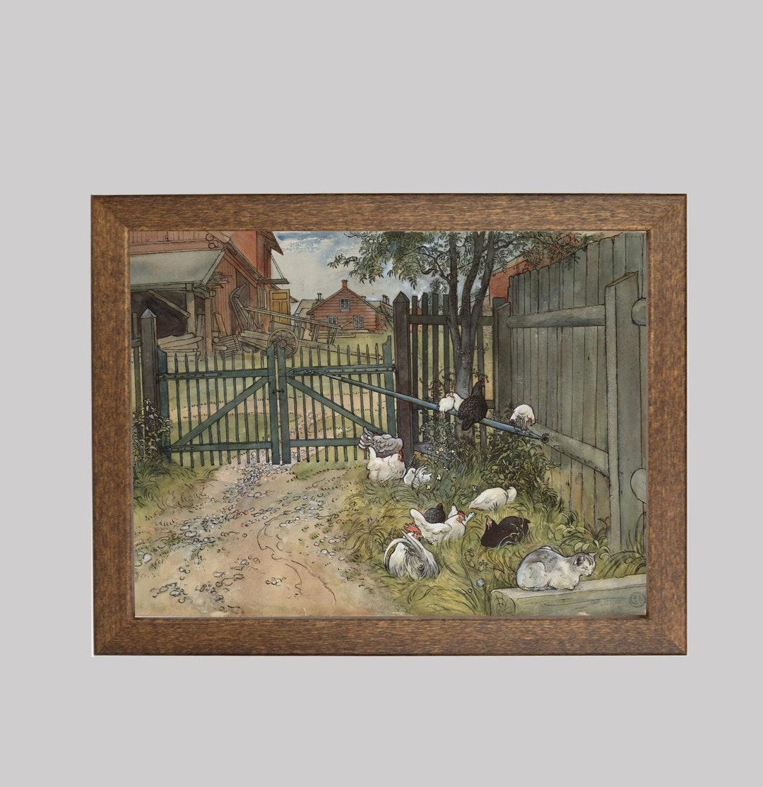 The Gate, Watercolor Painting of Farm Animals - FREE SHIPPING - Etsy