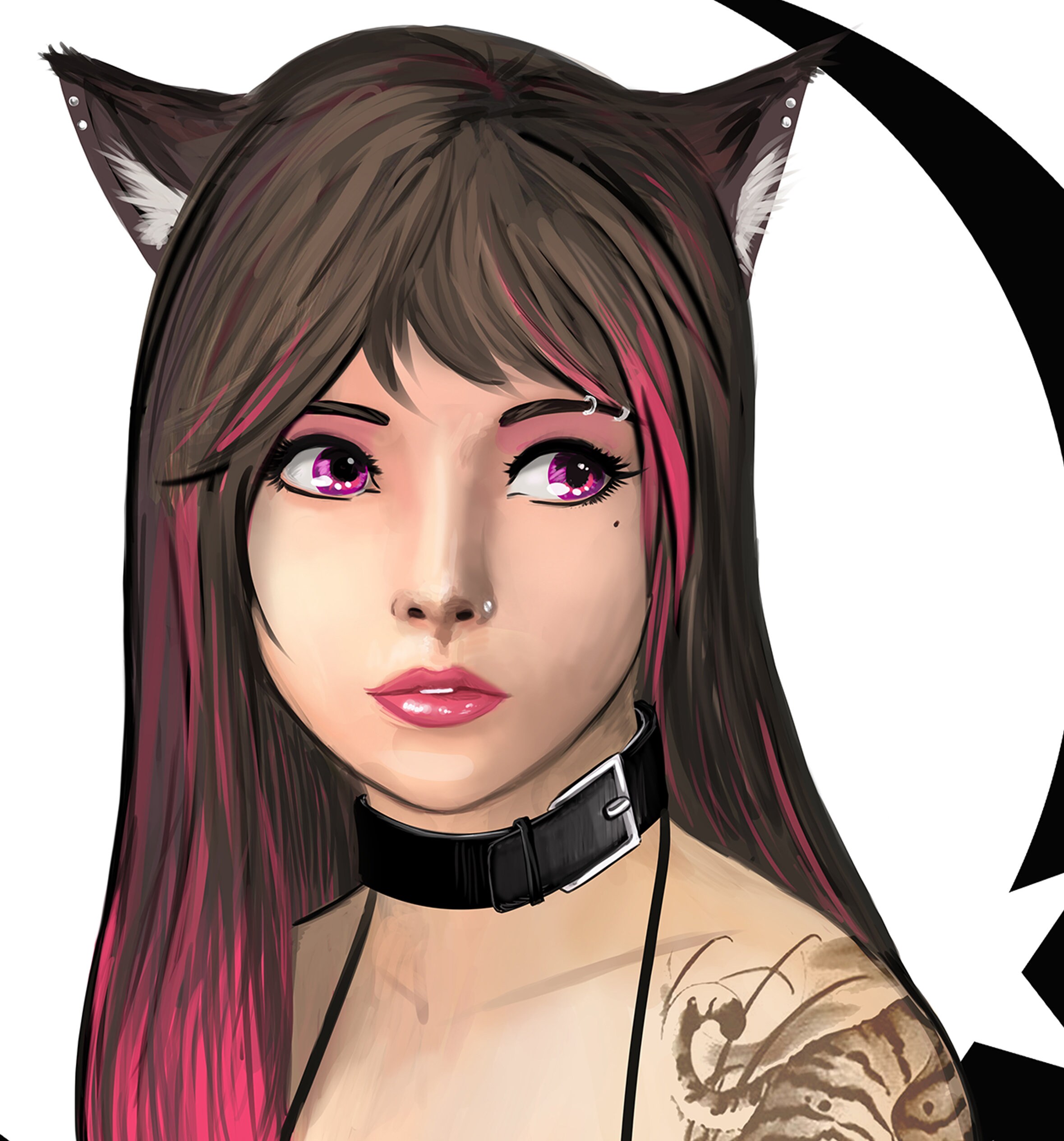 Felicia Sexy Neko Girl Pin Up Poster Signed By The Artist Etsy