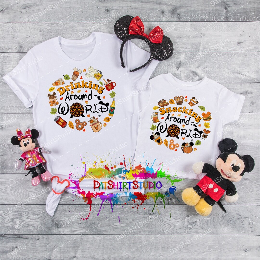 Drinking Around the World, Fall Epcot Shirt, Thanksgiving Around the ...
