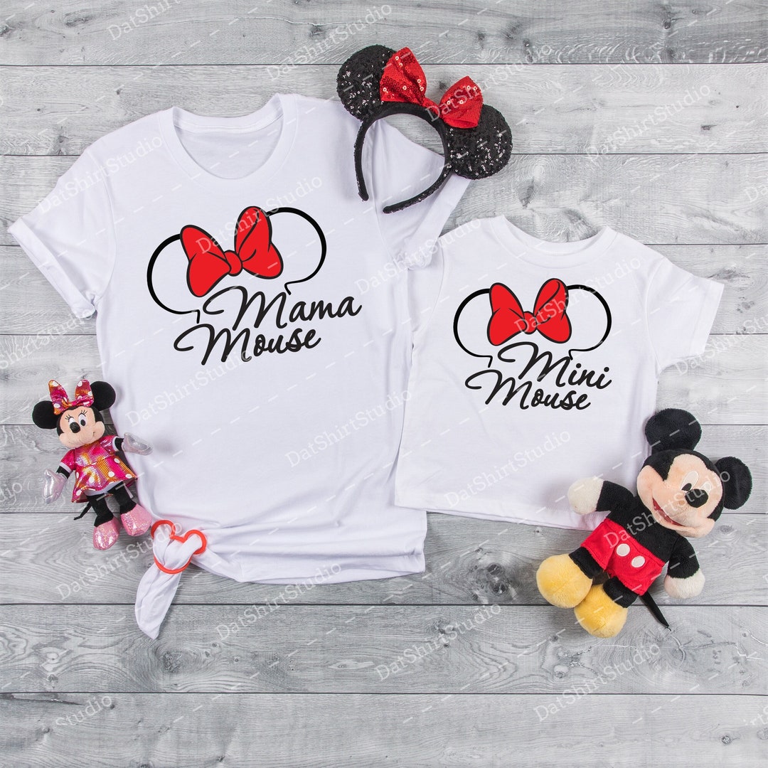Mini Mouse, Mama Mouse, Daddy Mouse, Disney Family Matching Shirts ...