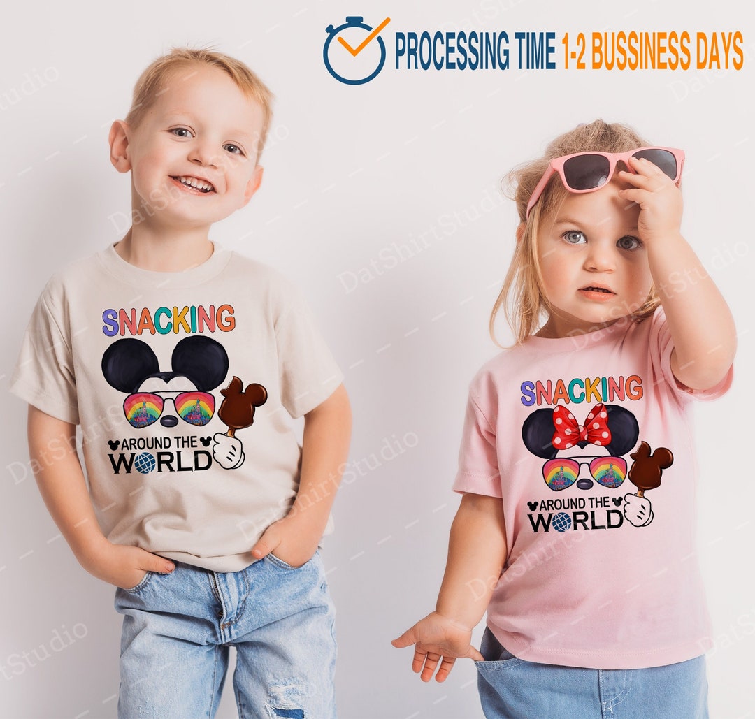 Disney Epcot Shirts, Drinking and Snacking Around the World, Minnie ...