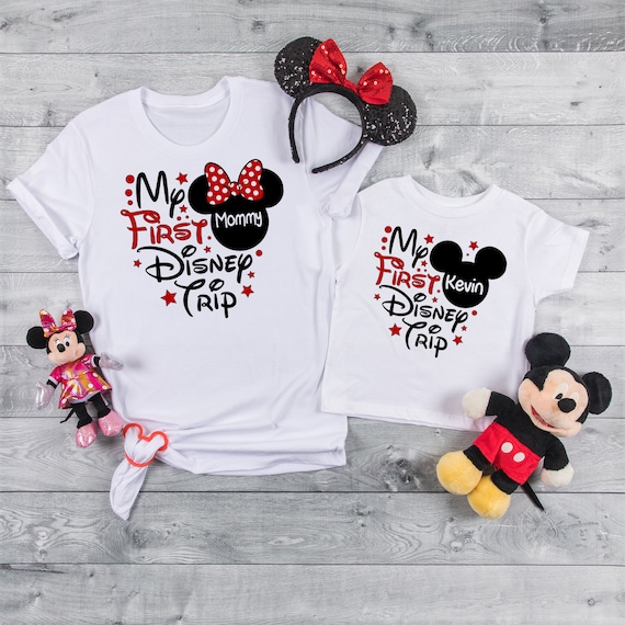 My First Disney Trip Matching Disney Shirts Disney Vacation Etsy
