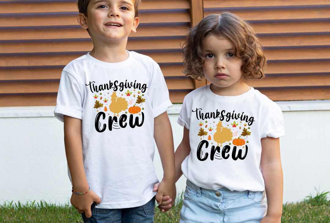 Thanksgiving Crew, Thanksgiving Matching Shirts for Kids and Adults ...