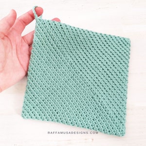 Crochet Pattern - Magic Square Potholder - Double-thick Hot Pad ...