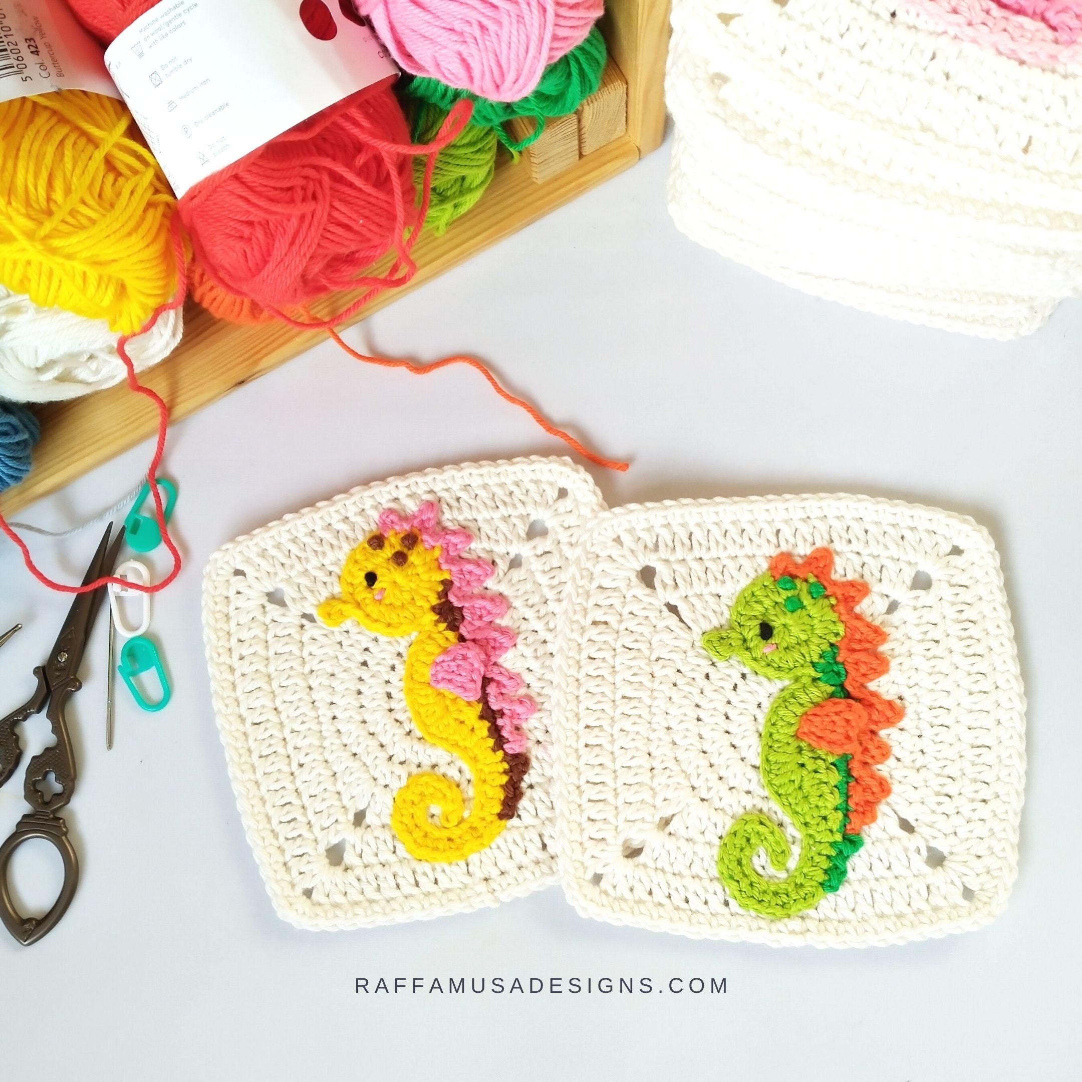Crochet Patterns - Summertime Granny Squares - Under the Sea Blanket ...