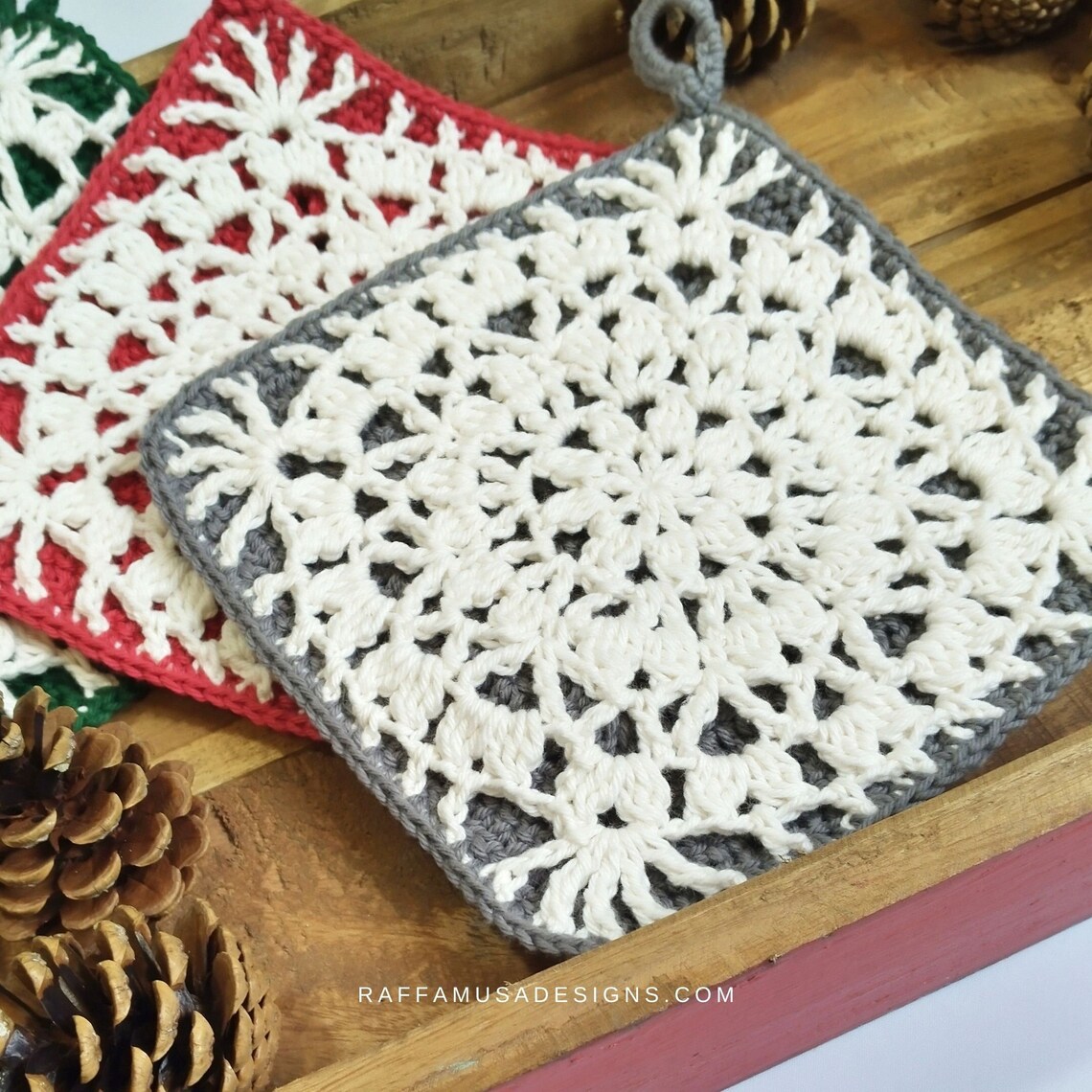 Crochet Pattern Falling Petals Potholder Double-layer Hot - Etsy