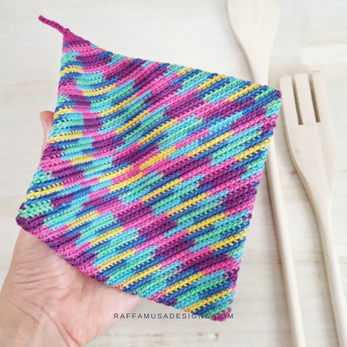 Crochet Pattern - Magic Square Potholder - Double-thick Hot Pad ...