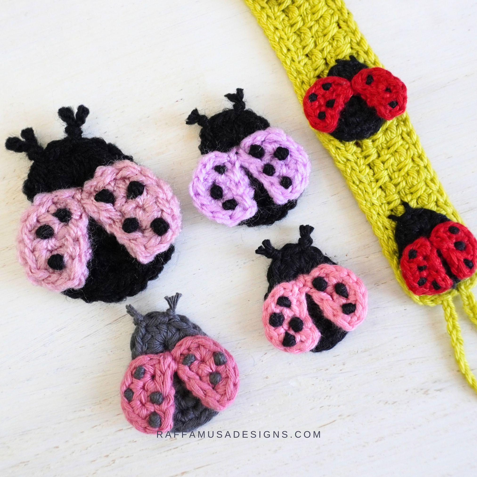 Crochet Pattern - Ladybug Applique - Ladybird Embellishment - Etsy