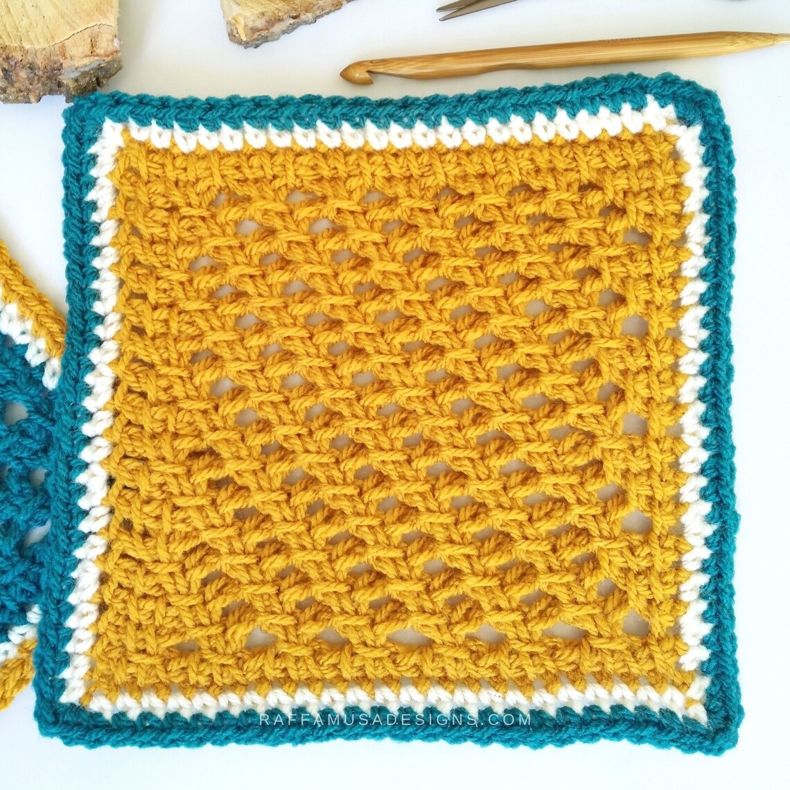 PDF Pattern Tunisian Crochet Square Garden Trellis Lace - Etsy