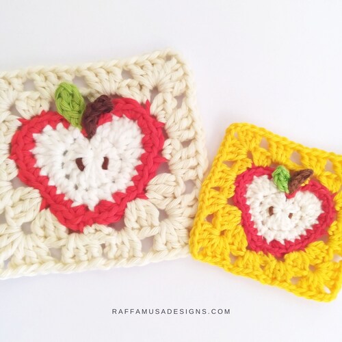 Crochet Pattern Watermelon Granny Square Summer Fruit - Etsy