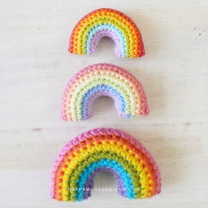 Crochet Pattern - Rainbow Amigurumi in 2 Sizes - Etsy