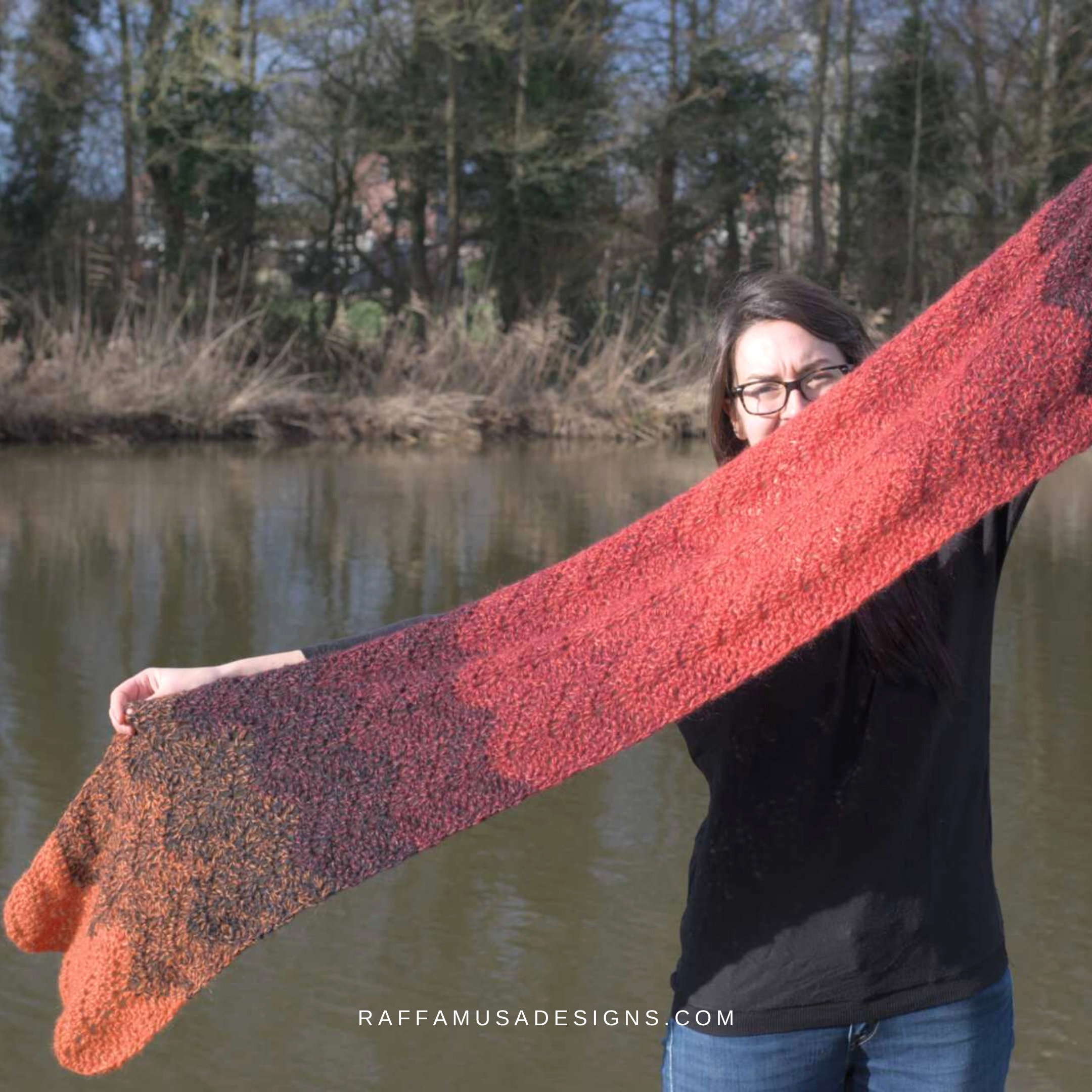 CROCHET PATTERN Simple Ripple Scarf Crochet Wrap Pattern | Etsy