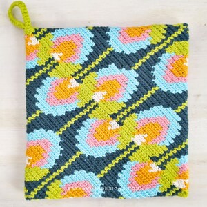 Crochet Pattern - Vintage Potholder - That '70s Pot Holder - Double ...