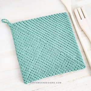 Crochet Pattern - Magic Square Potholder - Double-thick Hot Pad ...
