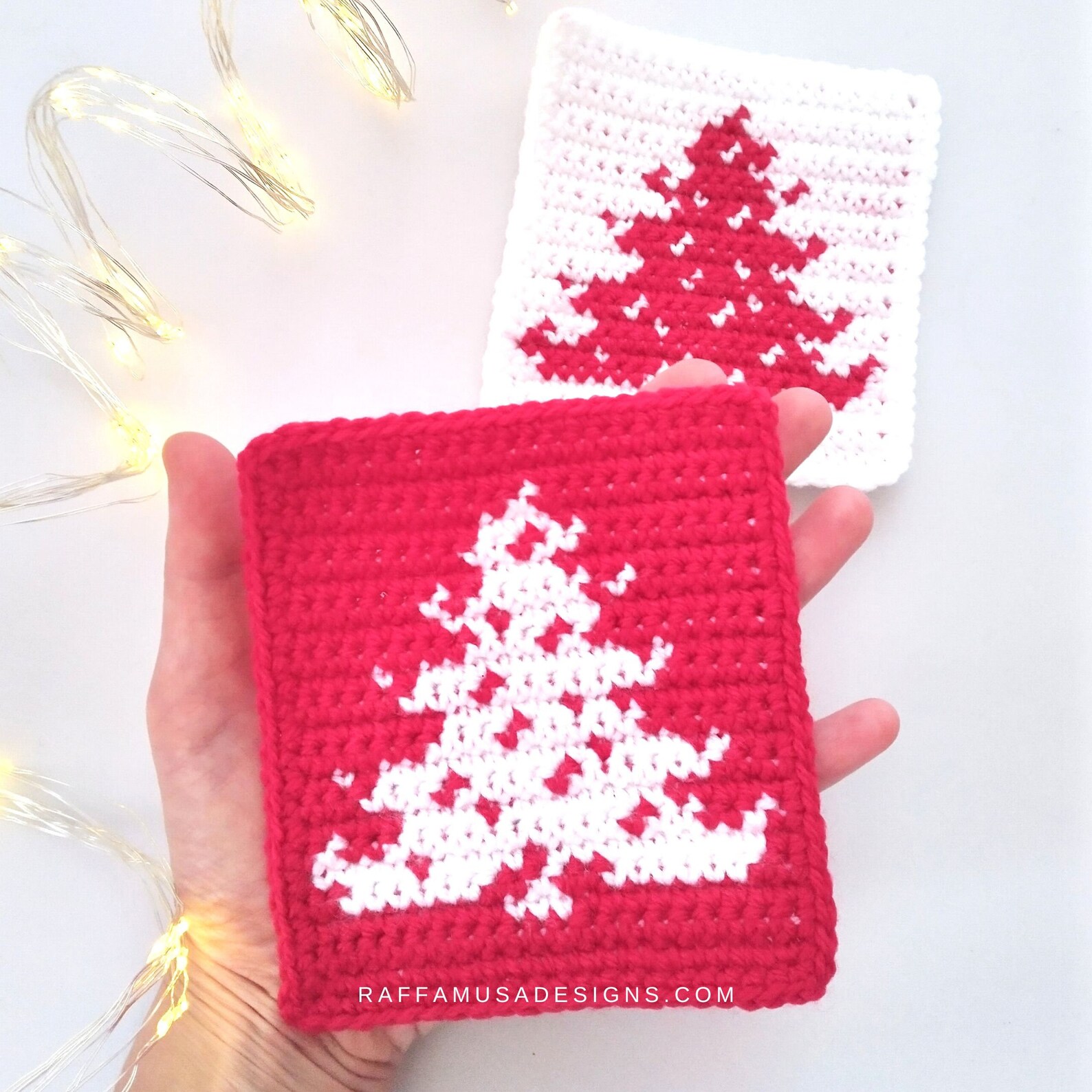 Crochet Pattern - Christmas Tree Square - Tapestry Crochet Afghan Block ...