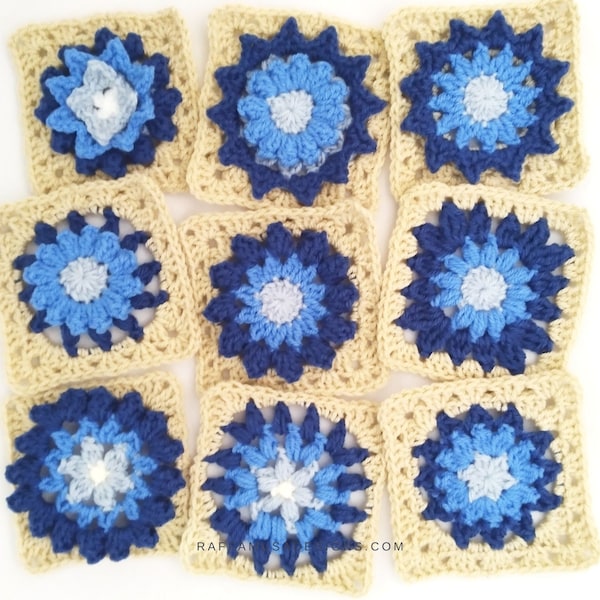 Flower Granny Square - Etsy
