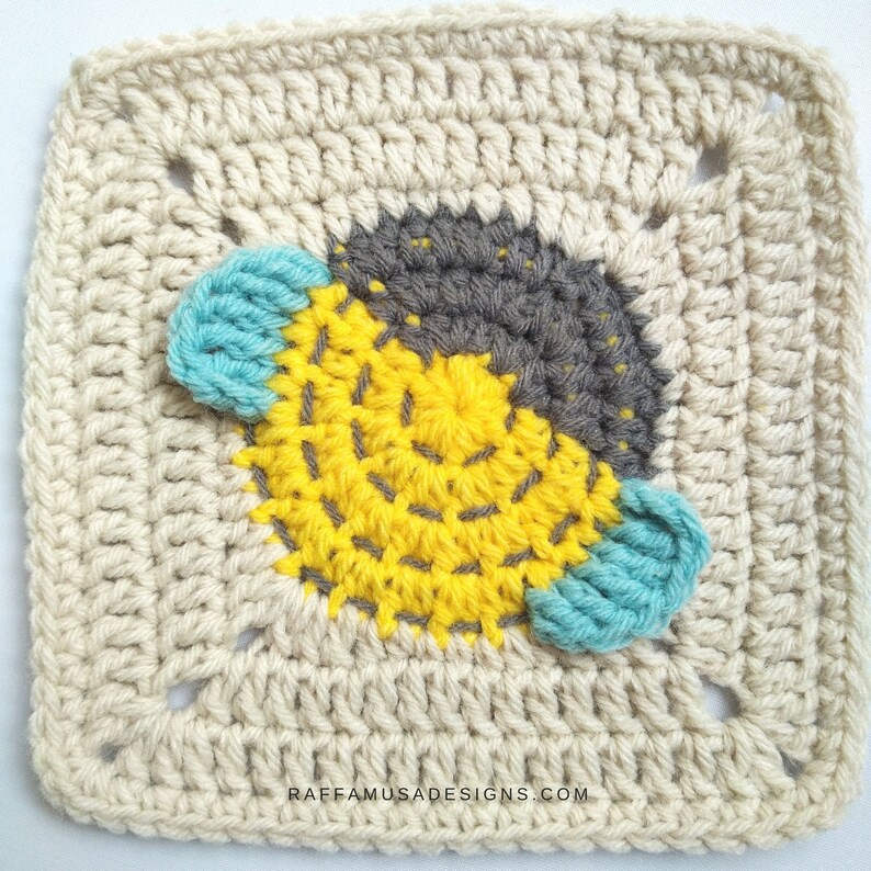 Crochet Pattern Bee Granny Square Blanket Nursery Décor | Etsy