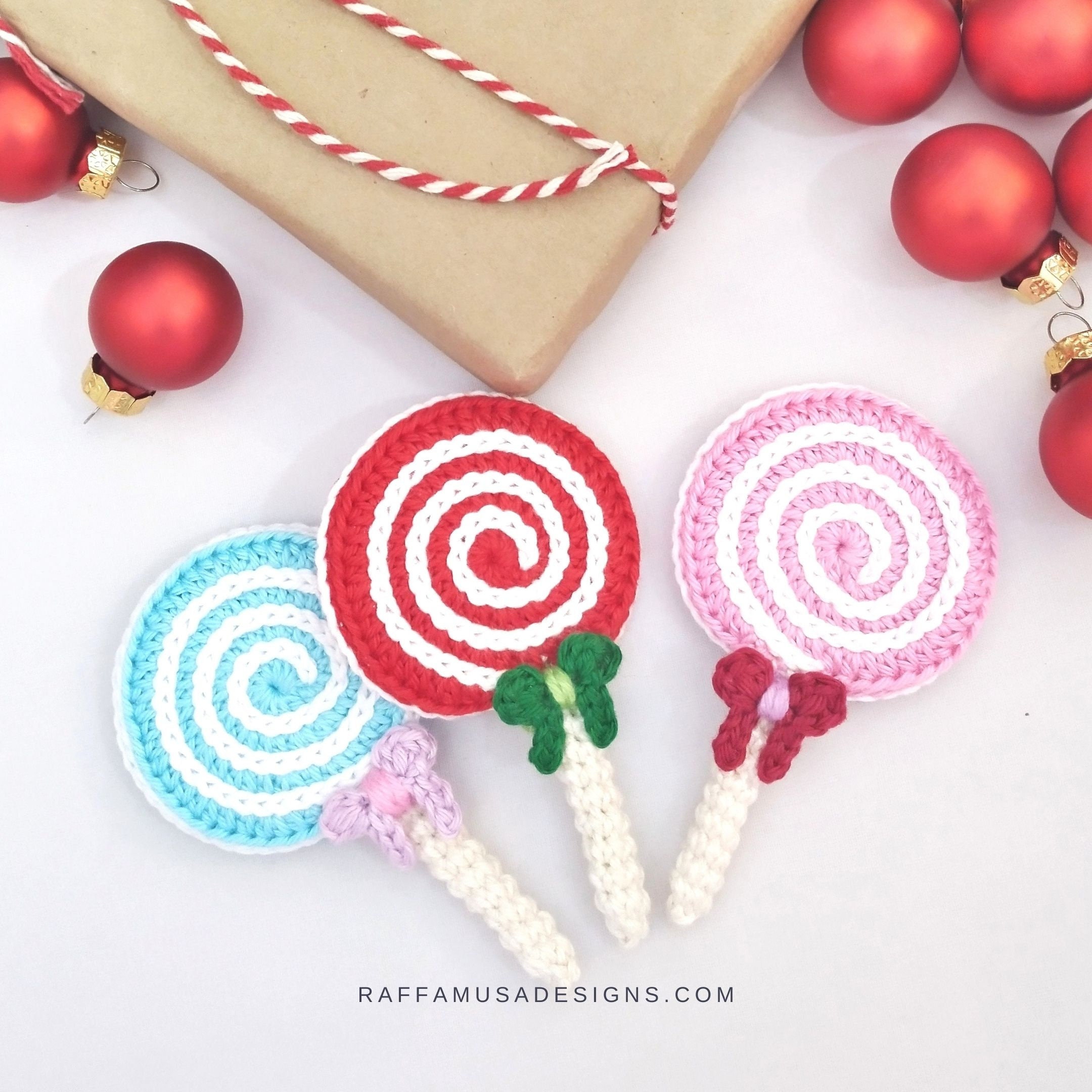 Crochet Pattern Swirl Lollipop Amigurumi Christmas - Etsy