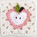 Crochet Pattern - Apple Granny Square - Fruit Afghan Block - Etsy