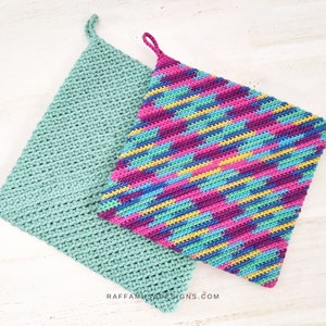 Crochet Pattern - Magic Square Potholder - Double-thick Hot Pad ...