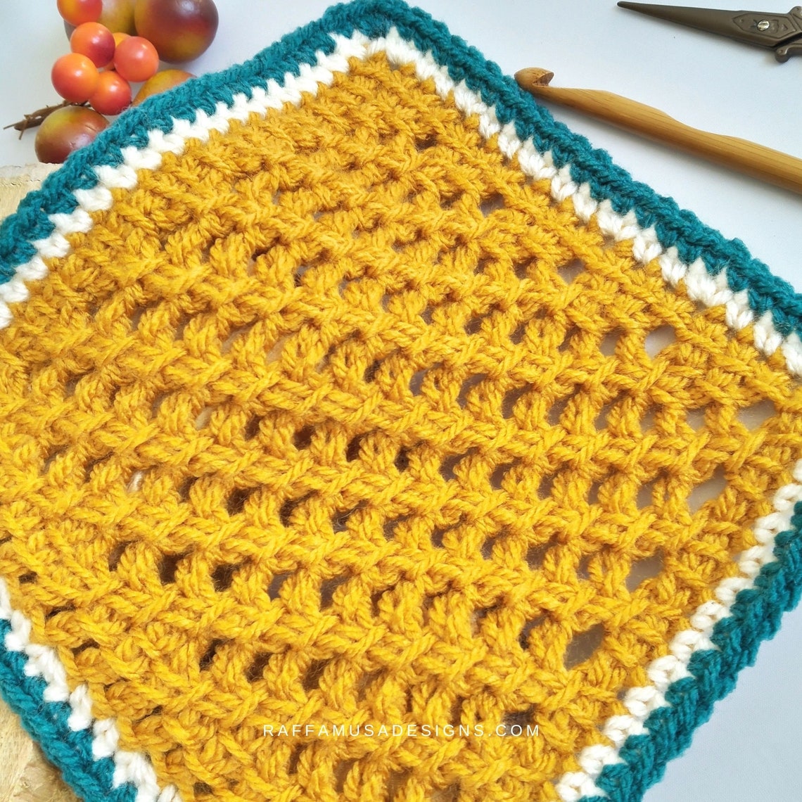 PDF Pattern Tunisian Crochet Square Garden Trellis Lace - Etsy