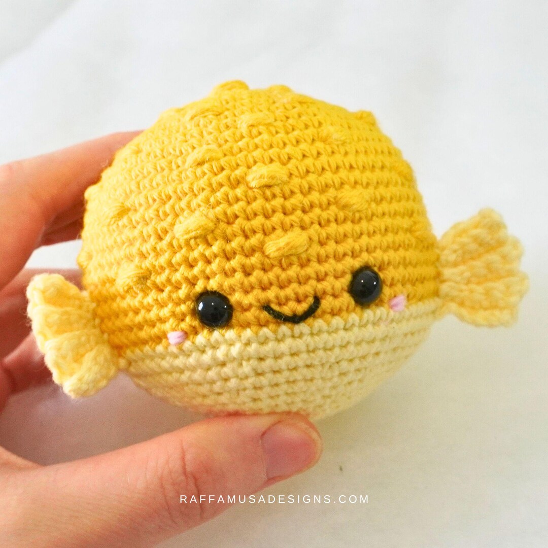 Crochet Pattern - Pufferfish Amigurumi - Blowfish Stuffed Animal - ENG ...