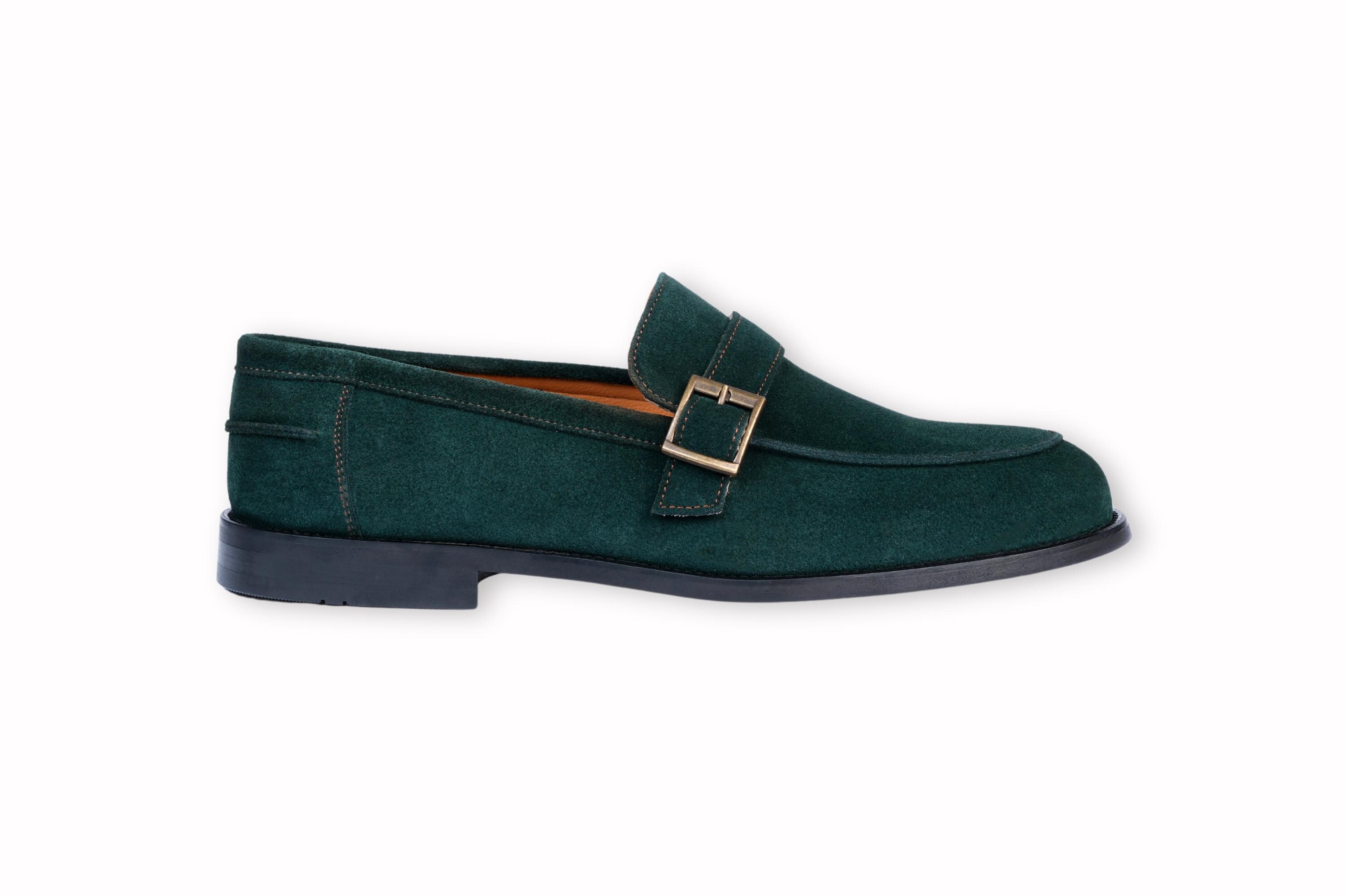 Mingo Single Monk Strap Dark Green - Etsy