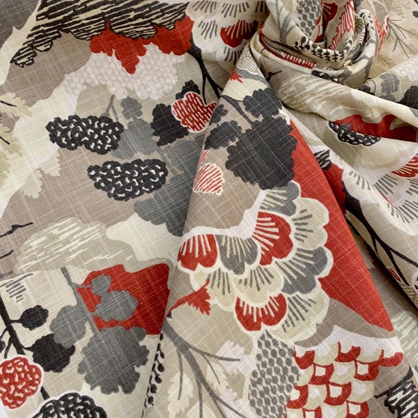 Asian Print Fabric - Etsy