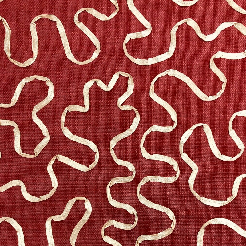 Modern Red Fabric - Etsy