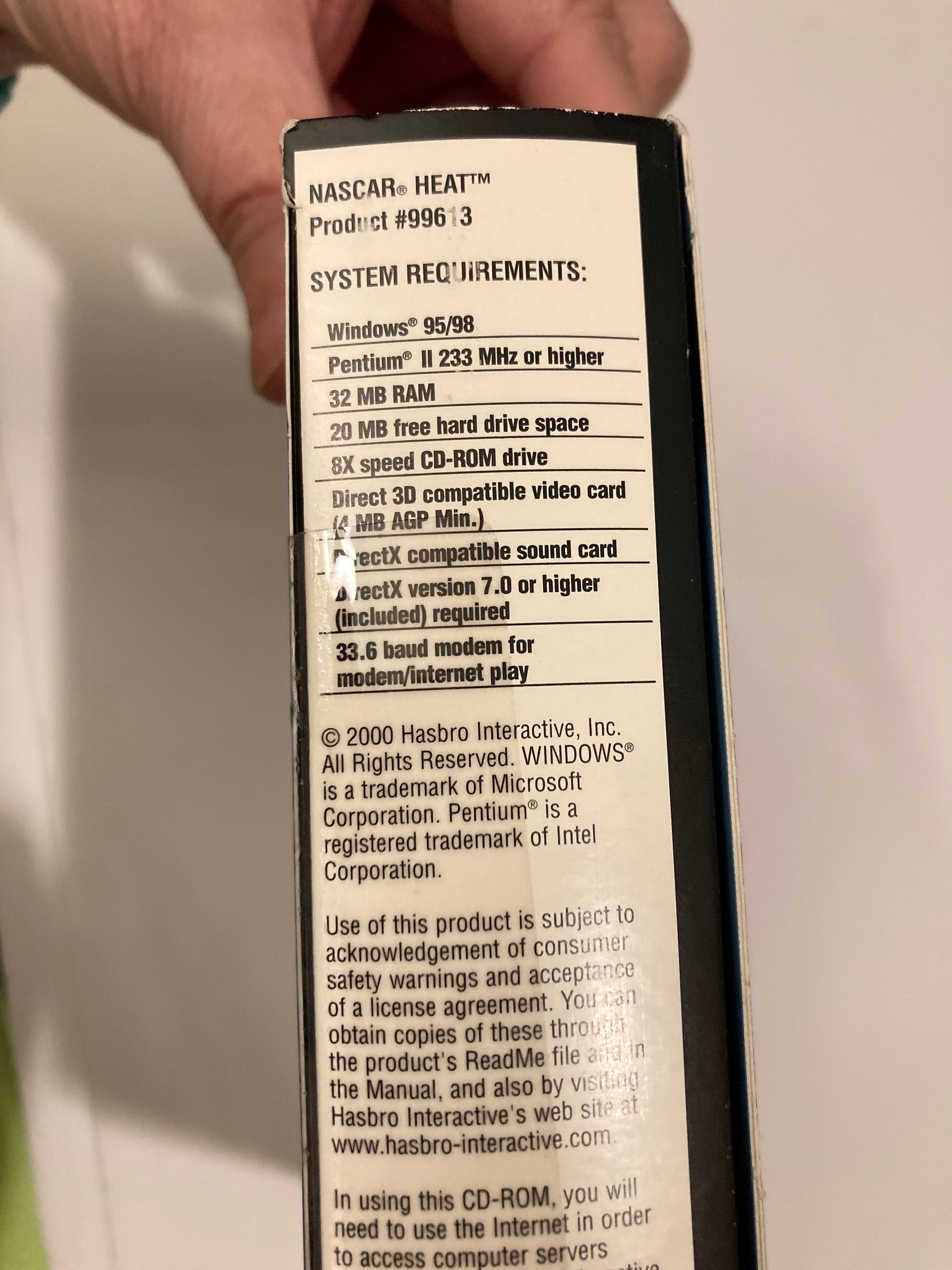 Hasbro Interactive NASCAR Heat Racing Cd-rom PC Game Circa 2000 - Etsy