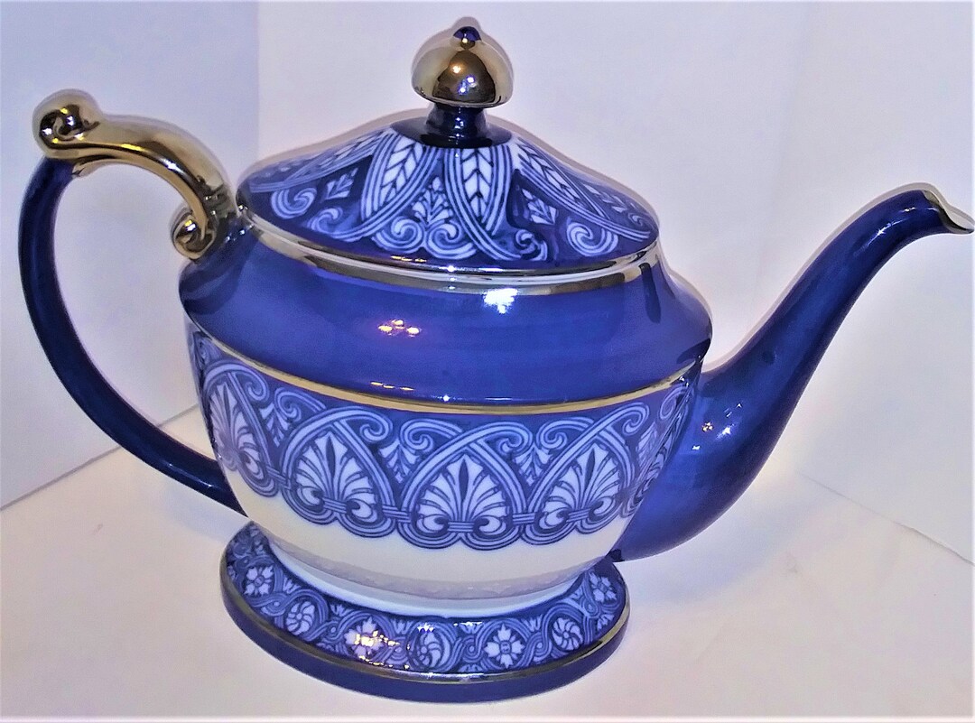 Bombay Co. Teapot High Quality Vintage Bombay Tile 7 1/2" Inch Tall ...
