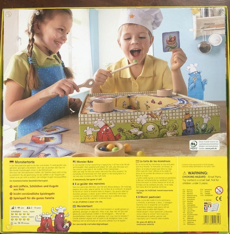 Monster Torte Cake Bake by Haba Board Game Dexterity for Kids - Etsy