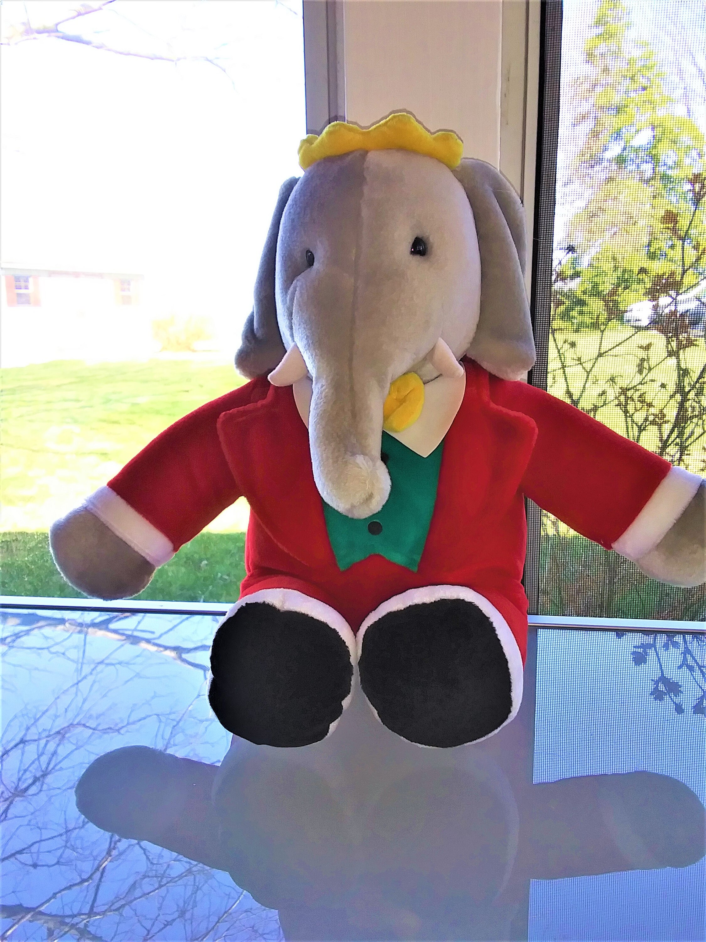 Gund Babar Stuffed Animal Stuffy Clean Machine Washable Cuddly With ...