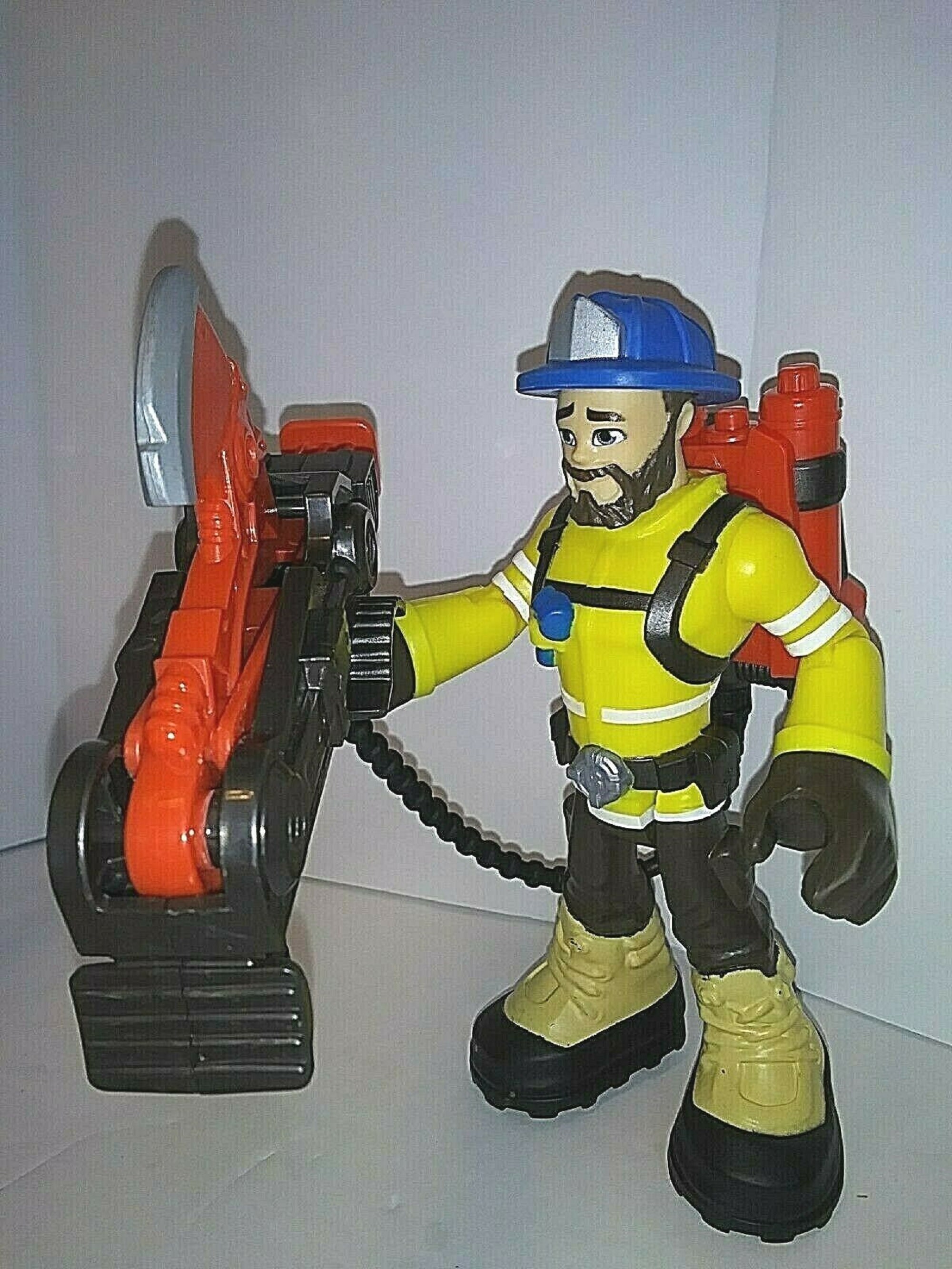 Fisher-price Rescue Heroes Forrest Fuego With Fire Axe 6" FP ...