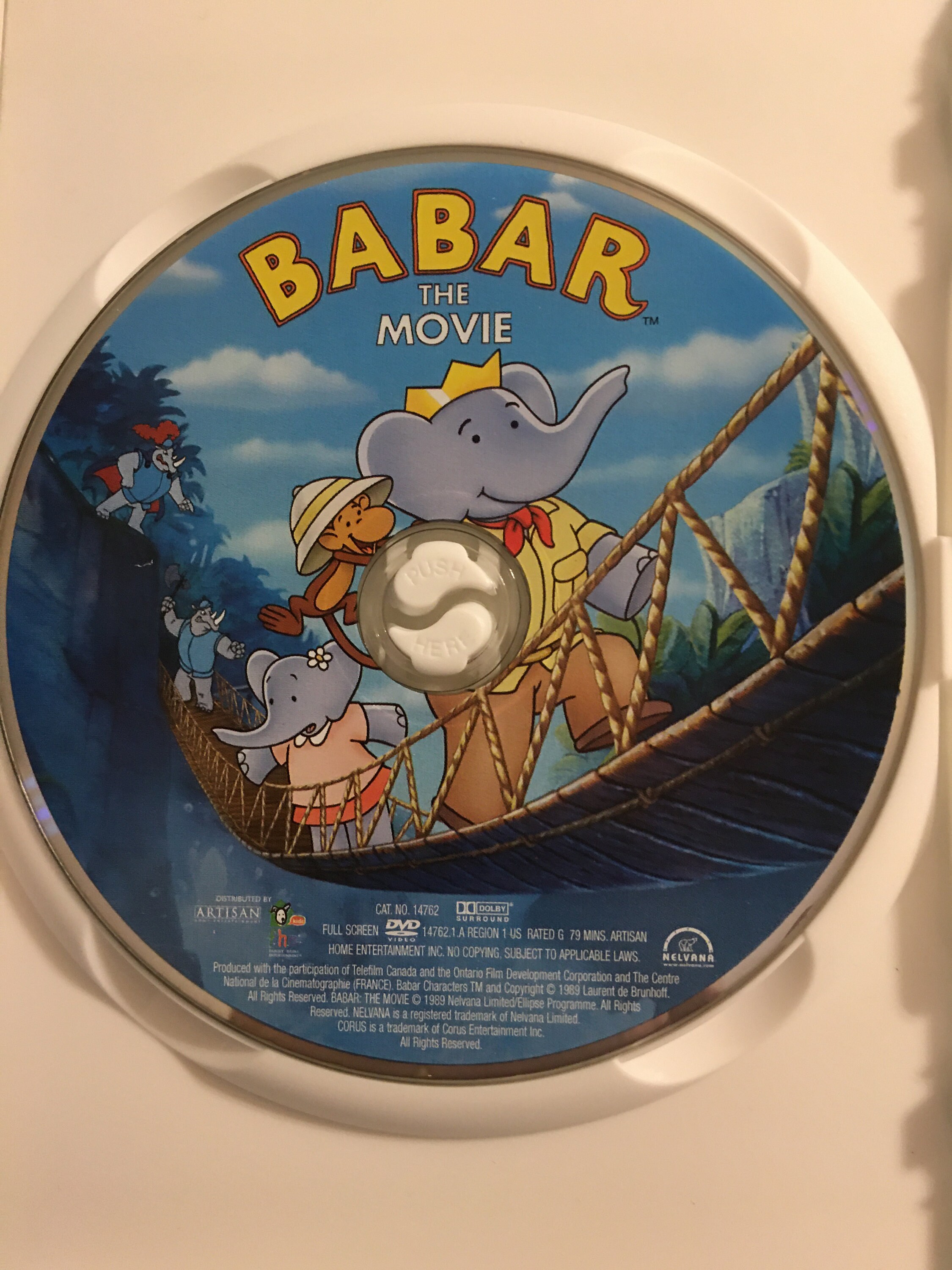 Gund Babar Stuffed Animal Stuffy Clean Machine Washable Cuddly With ...