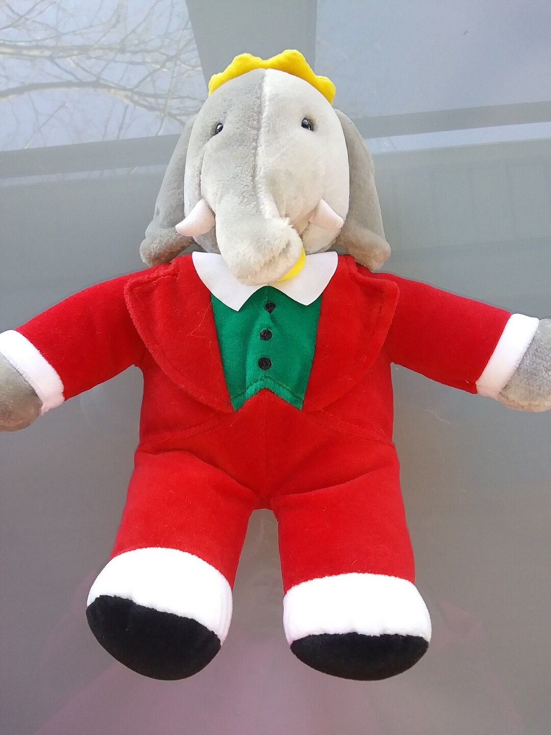 Gund Babar Stuffed Animal Stuffy Clean Machine Washable Cuddly With ...