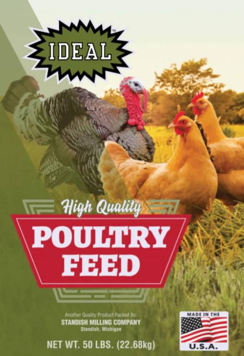 50 LB. IDEAL Poultry Feed - Scratch Chicken Feed - Etsy
