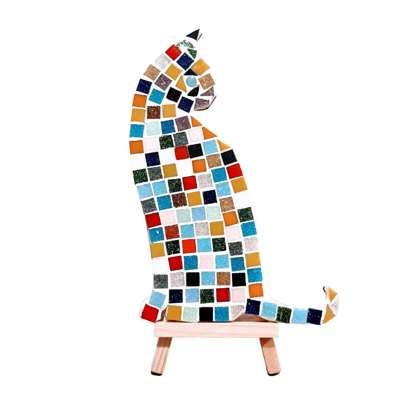 Cat Mosaic Kit, DIY Craft Kit, for Adults and Children, Multicoloured ...