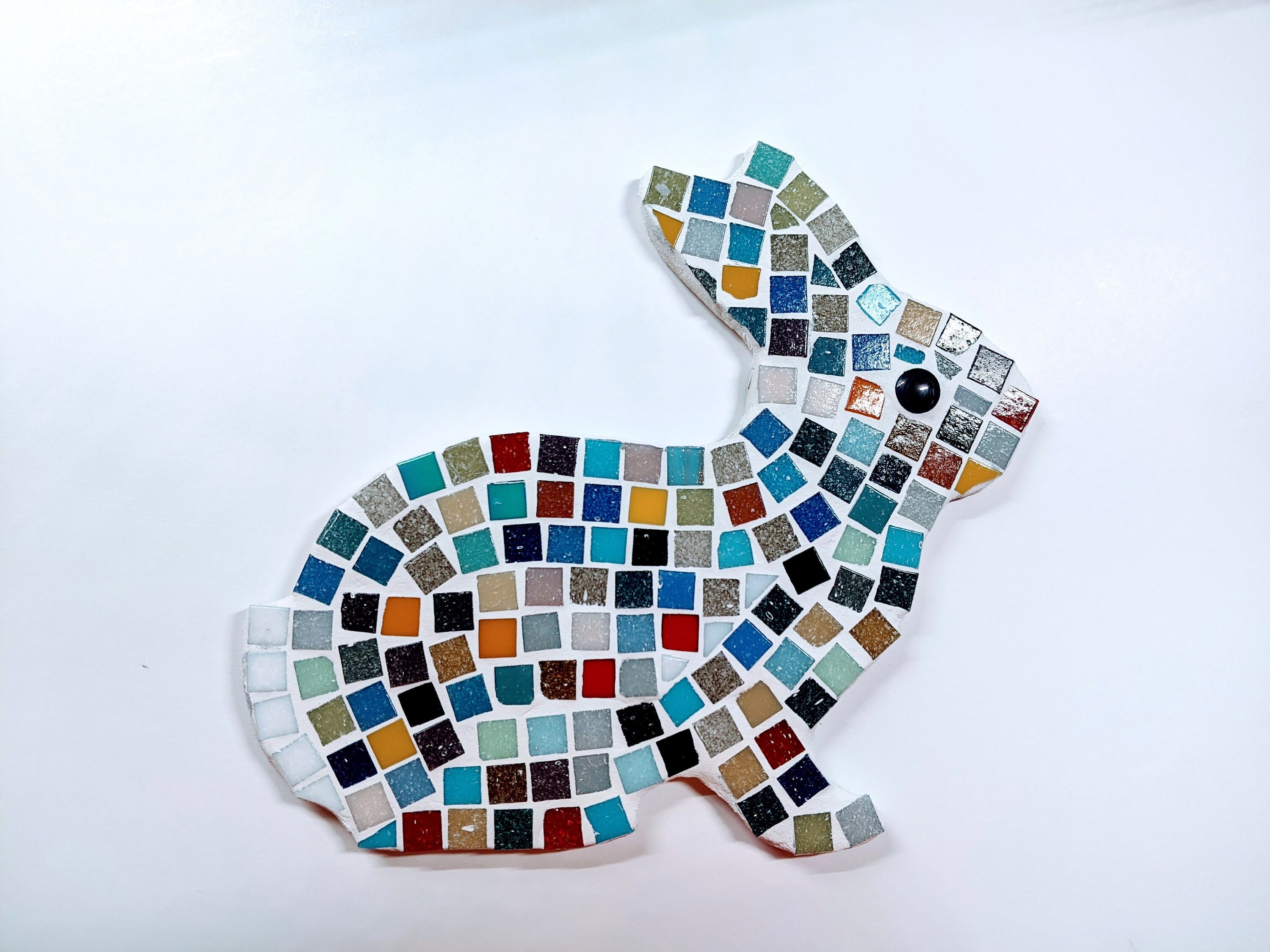 Bunny Rabbit Mosaic Kit DIY Craft Kit Multicoloured Glass - Etsy UK