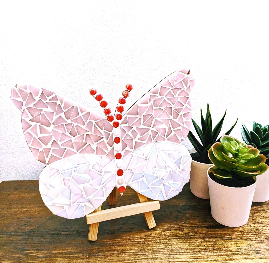 Pink Butterfly Mosaic Kit - Spark Your Creativity With DIY Wall Art ...