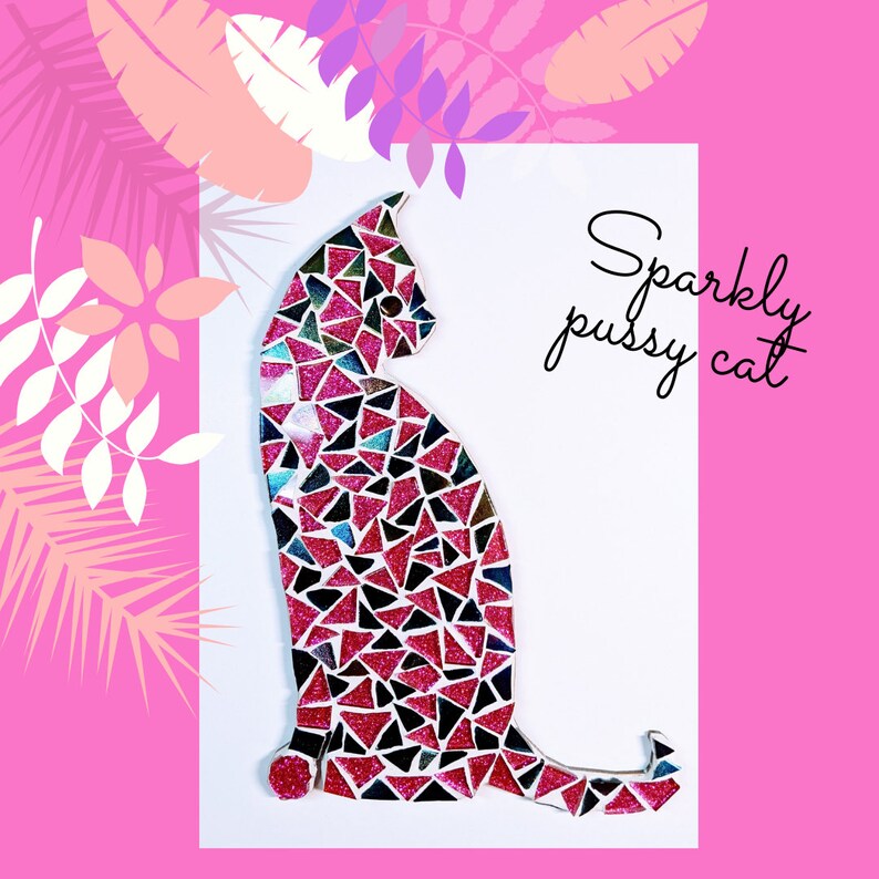 Cat Mosaic Kit DIY Craft Kit for Adults and Children - Etsy UK