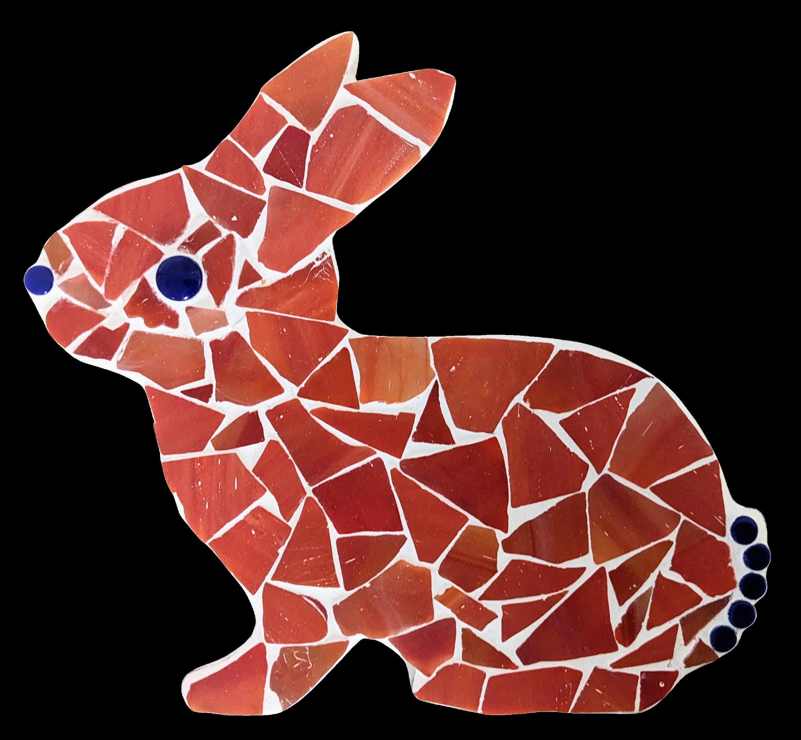 Bunny Rabbit Mosaic Kit, Pastel Pink Bunny, Make Your Own, Craft Box ...