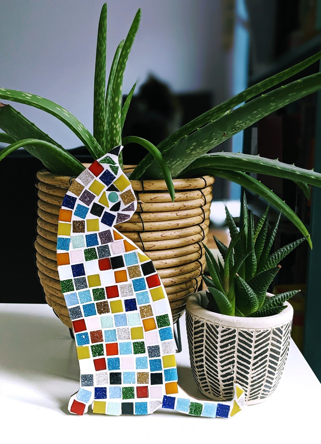 Cat Mosaic Kit, DIY Craft Kit, for Adults and Children, Multicoloured ...