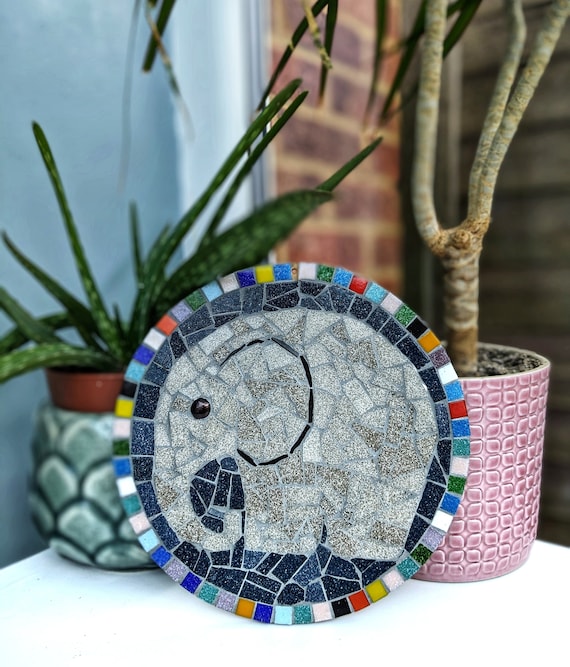 Mosaic Elephant Pattern 38 Elephant Mosaics Ideas | Elephant, Mosaic