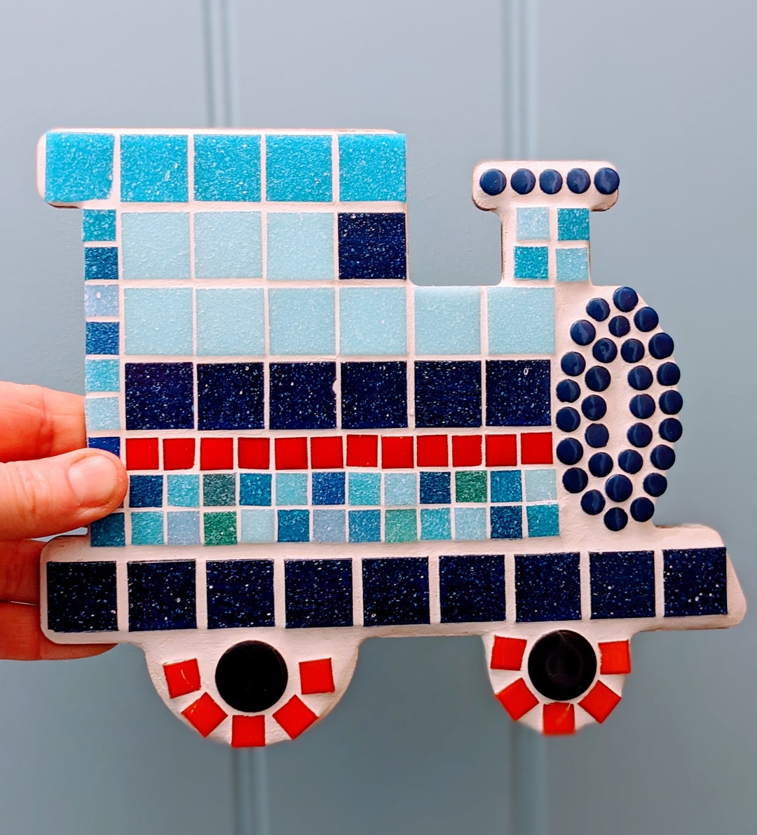 Train Mosaic Kit - Transport Craft Box, Kids Creative Activities ...