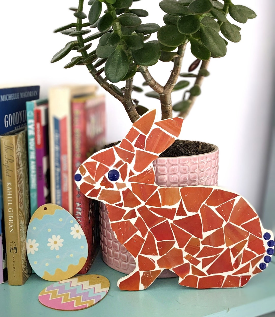 Bunny Rabbit Mosaic Kit, Orange Bunny, Make Your Own, Craft Box, Pet ...