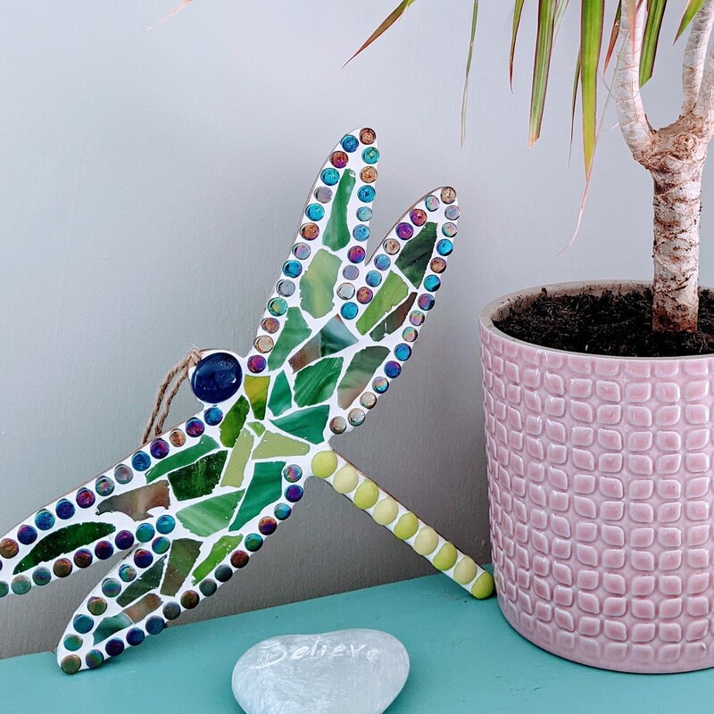Mosaic Dragonfly - Etsy