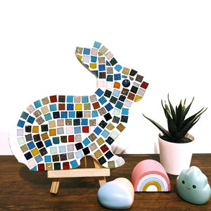 Bunny Rabbit Mosaic Kit DIY Craft Kit Multicoloured Glass - Etsy UK